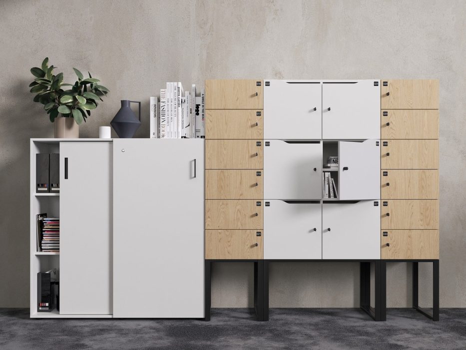 ᑕ ᑐ HushLock. The ultra customizable office storage cabinet. ️ Hushoffice