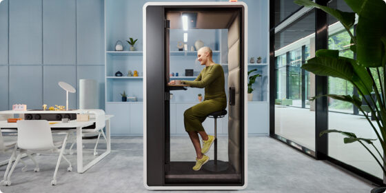 ᑕ ᑐ Distinguish your coworking space using office pods and booths ️ ...