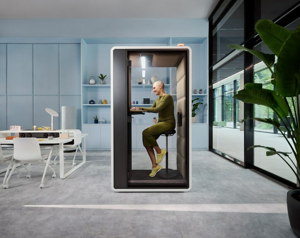 ᑕ ᑐ The hushFree.S Class A private work pod for video calls ️ Hushoffice