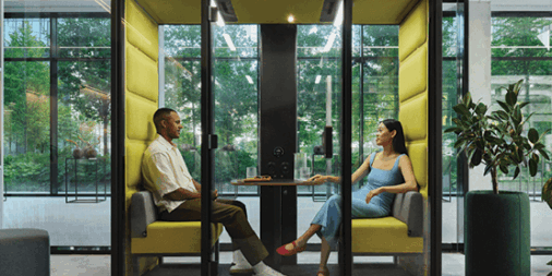 ᑕ ᑐ Where to position pods so open spaces really work? ️ Hushoffice